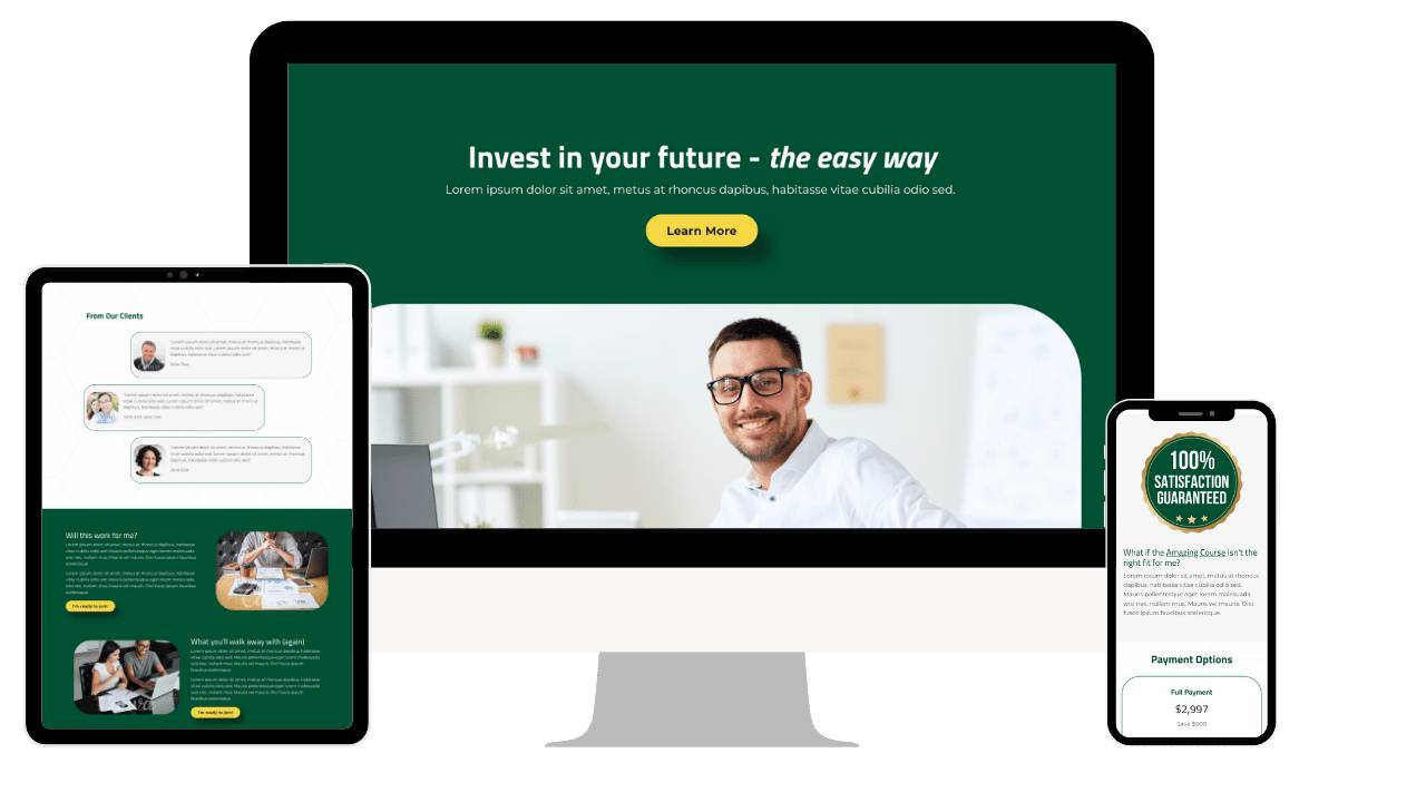 Kajabi Template - Sigma Sales Page LIVE DEMO