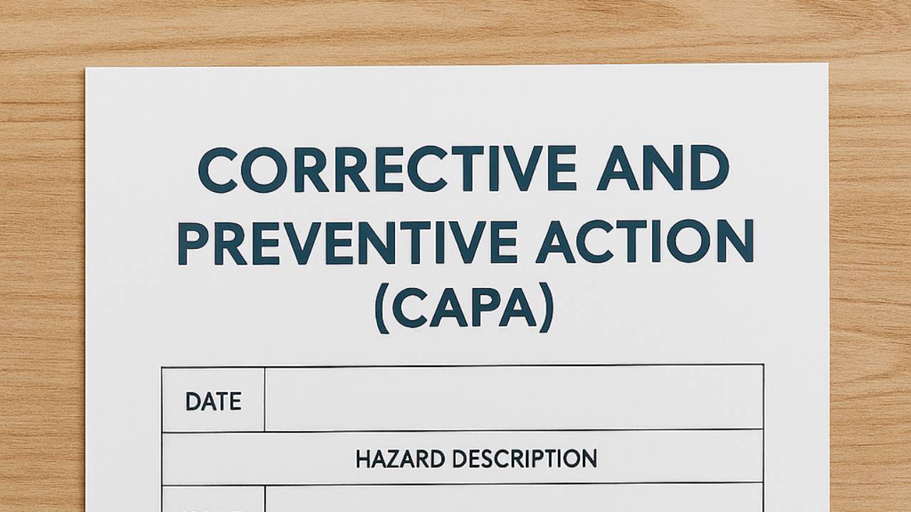 Corrective Action Preventive Action (CAPA) Form - Free Download