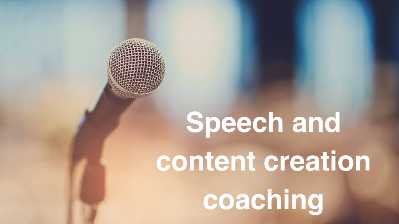 Speech and content creation coaching with Mary Tillson-Wharton