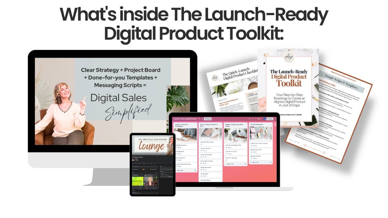 The Digital Product Toolkit: Create A Sellable Product - Fast!