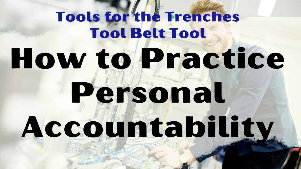 How to Practice Personal Accountability