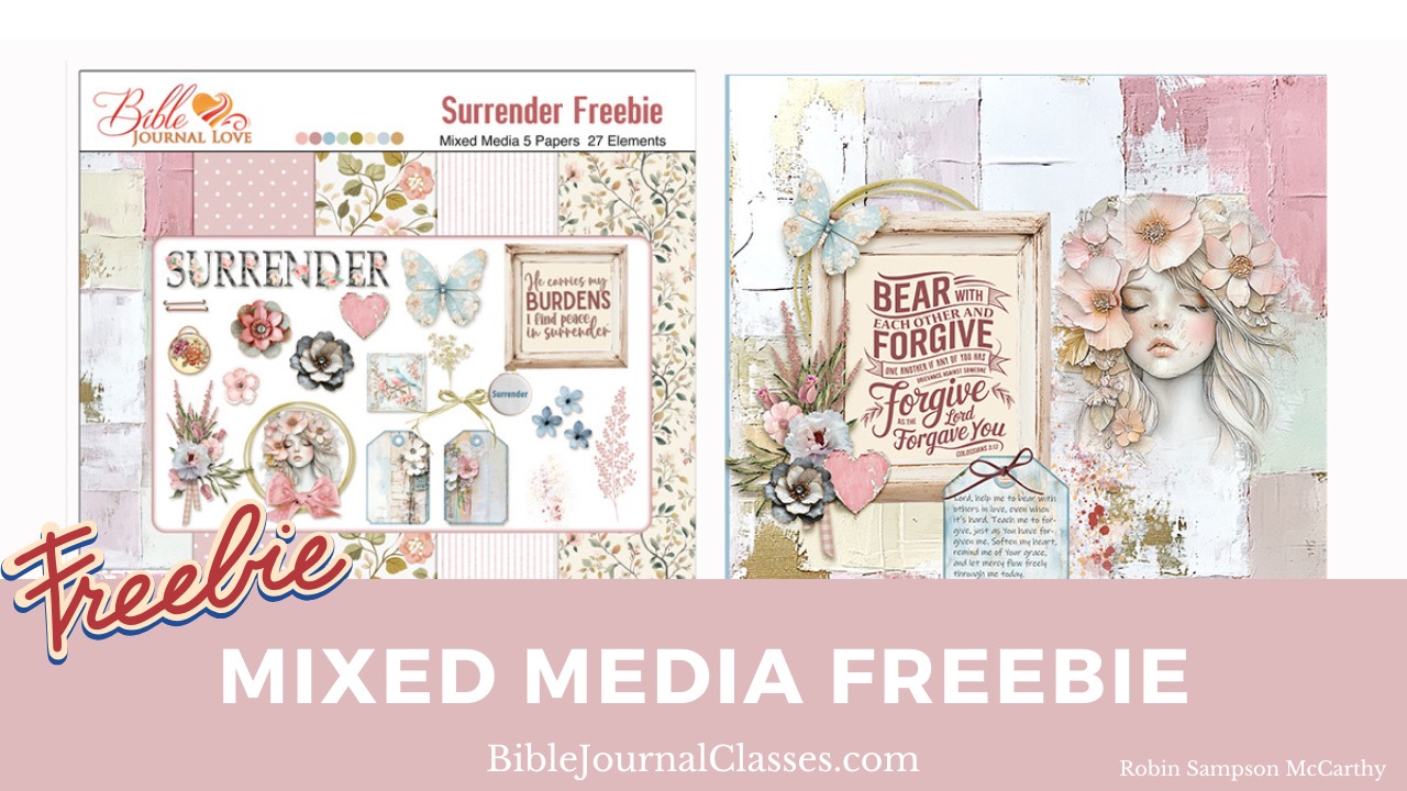 Surrender Mixed Media Freebie