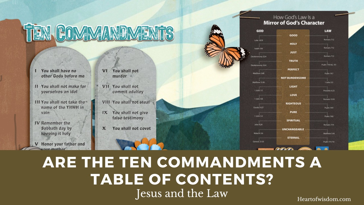 Are the Ten Commandments a Table of Contents?