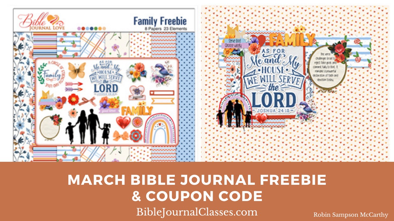 March Bible Journal Freebie & Coupon Code