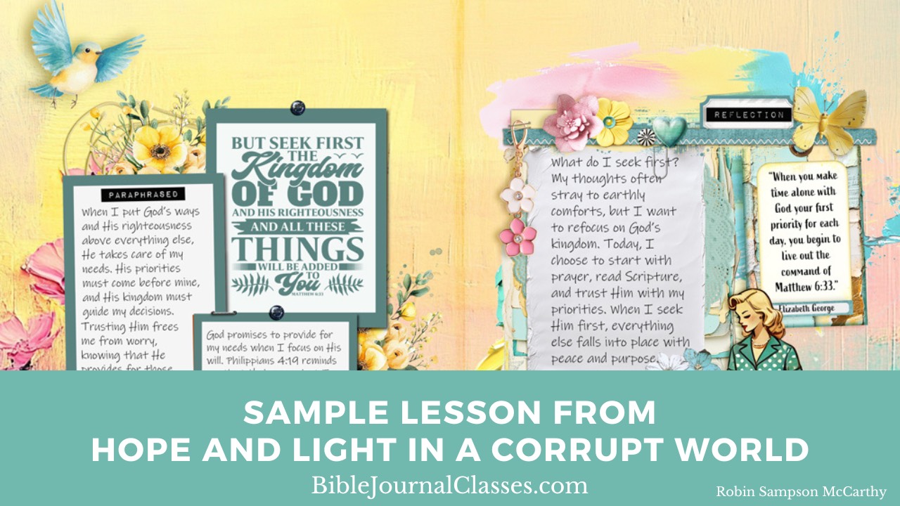 Sample Lesson from the Hope and Light Class