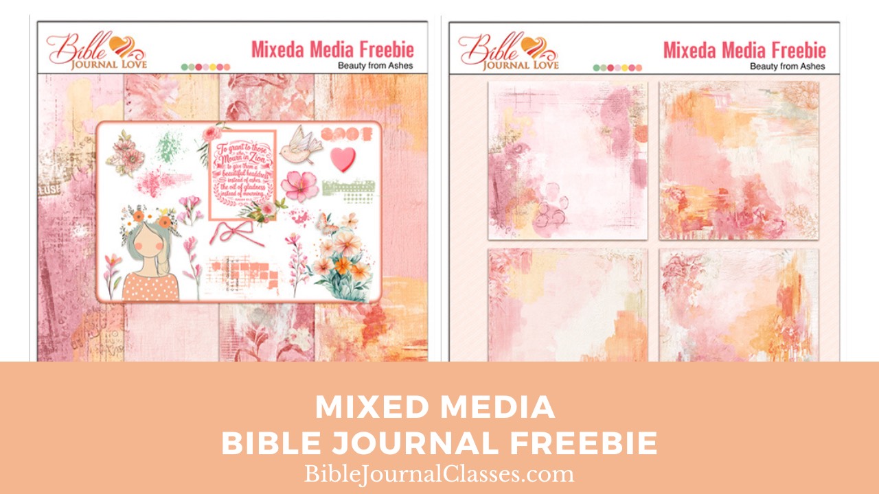 Bible Journal Mixed Media Freebie