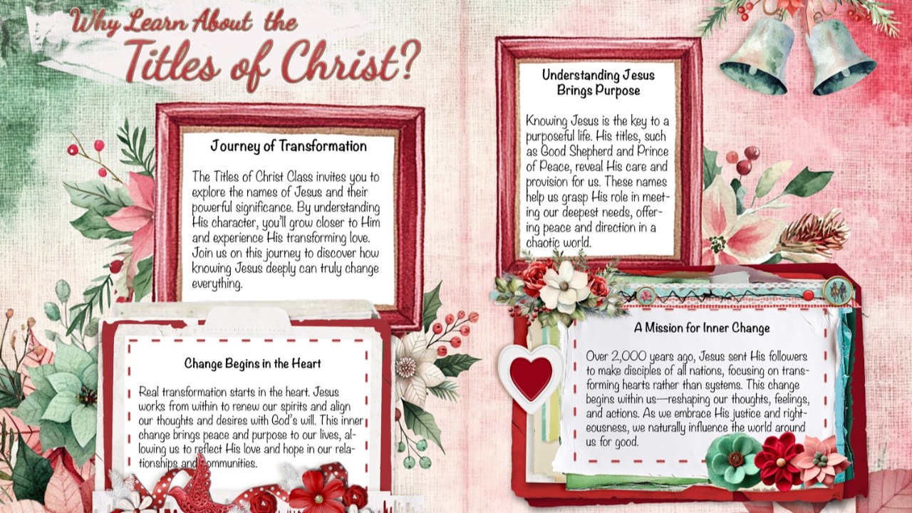 Why Learn About the Titles of Christ?