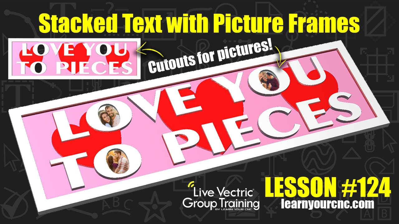 #124: Stacked Text With Picture Frames