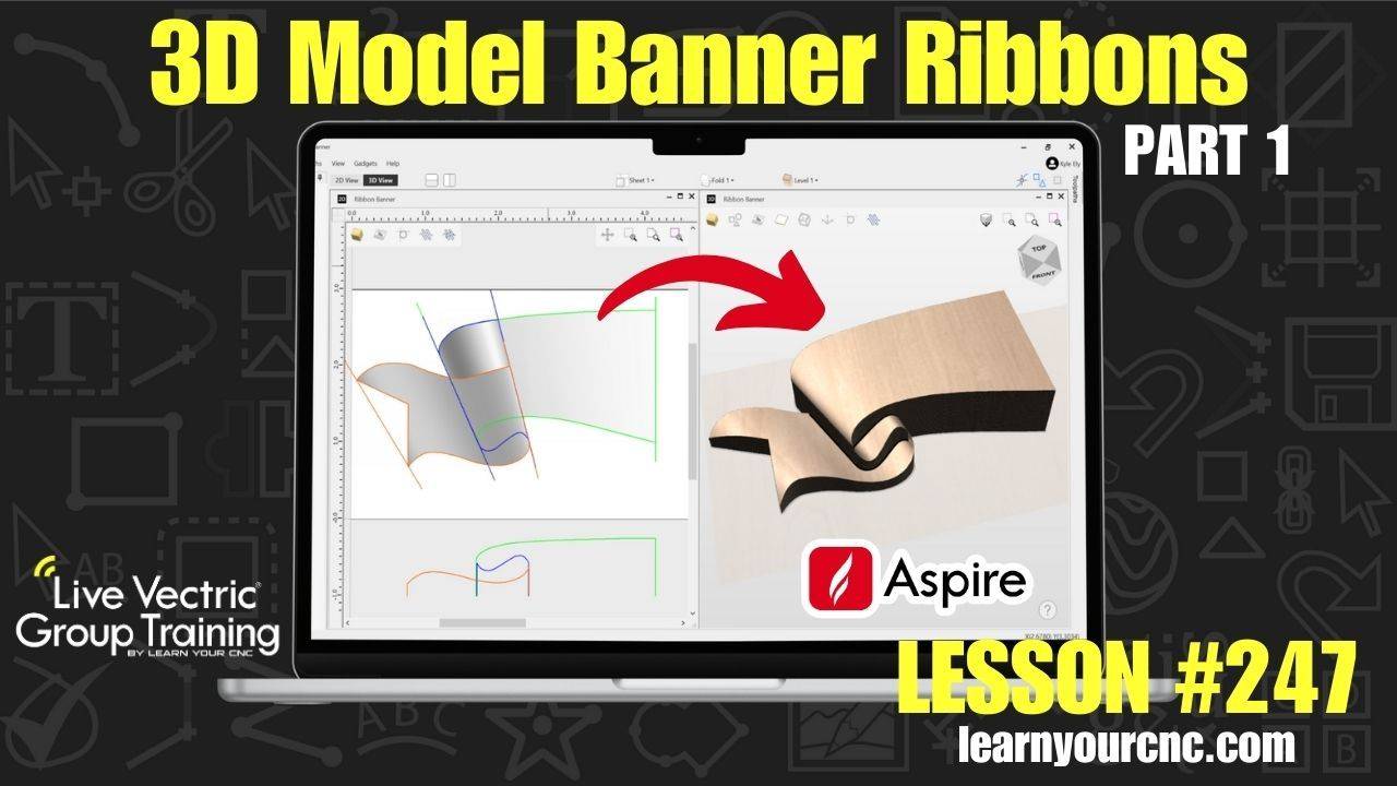 #247: How to 3D Model Banner Ribbons in Aspire (Part 1)