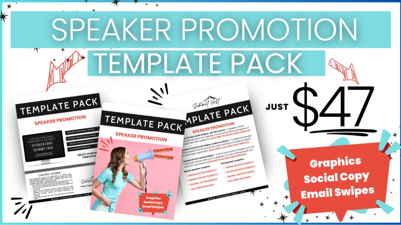Speaker Promotion Template Pack