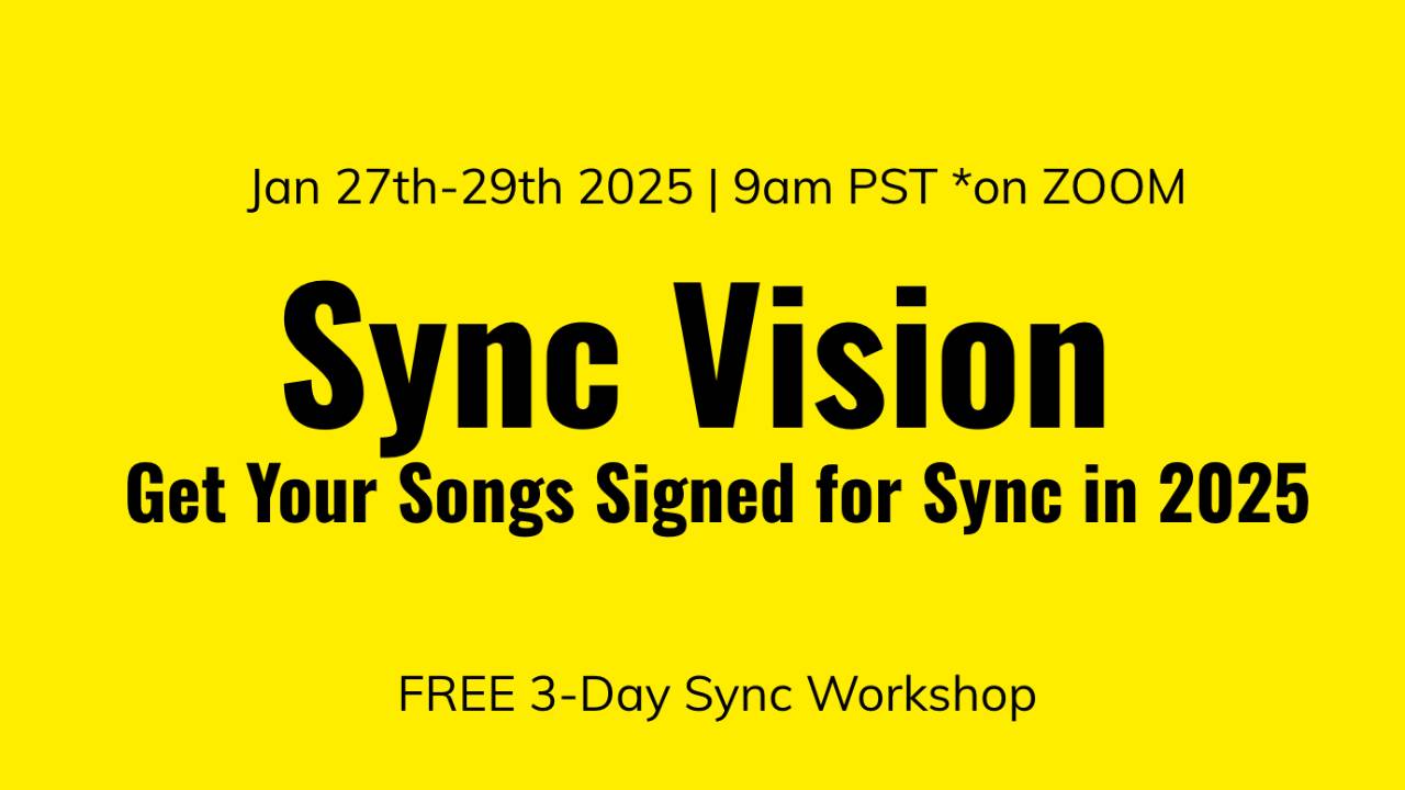 Sync Vision 2025 by 2Indie // Get Signed In Sync