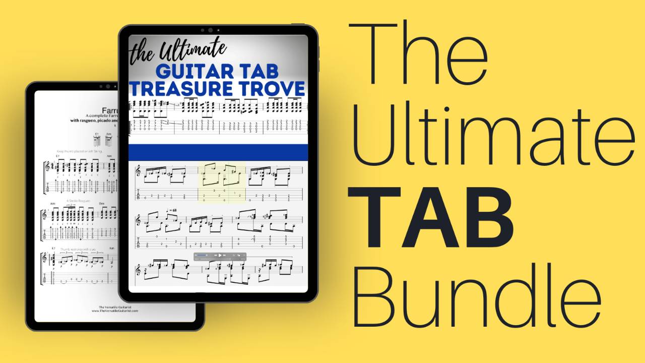 Guitar Tab Collection Bundle Offer: 3 FREE Guitar Courses