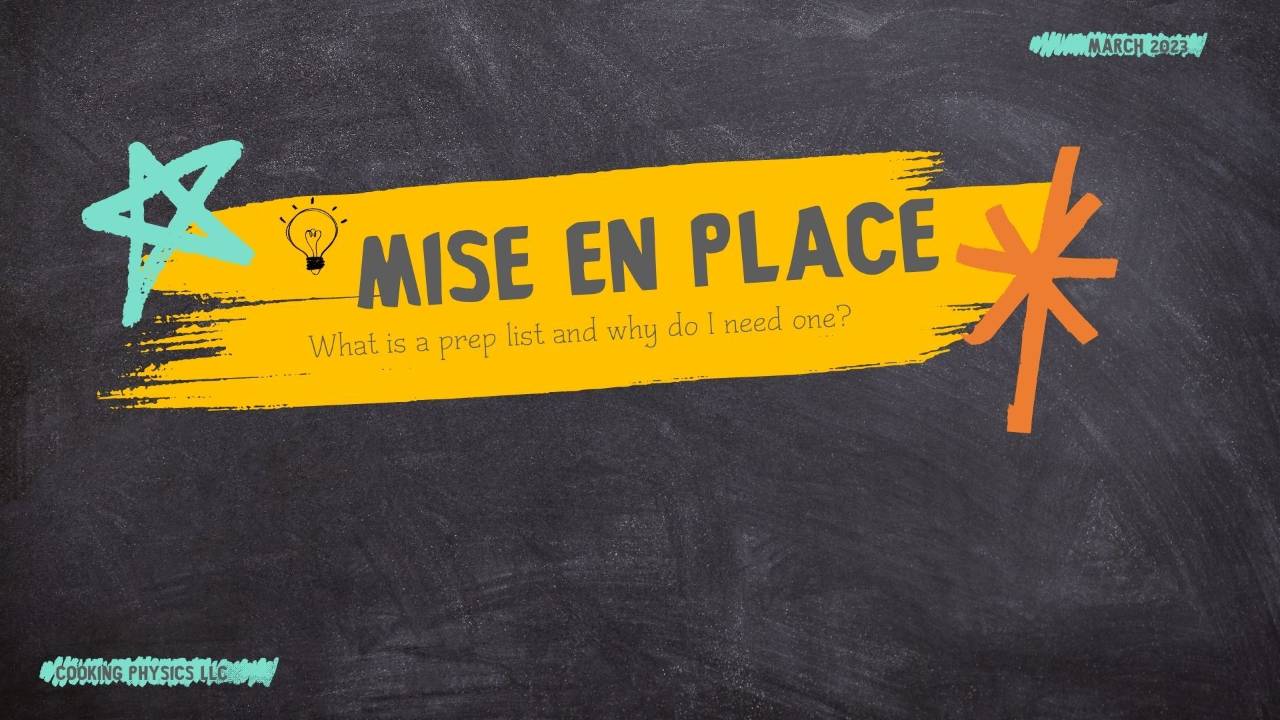 Mise En Place Bootcamp