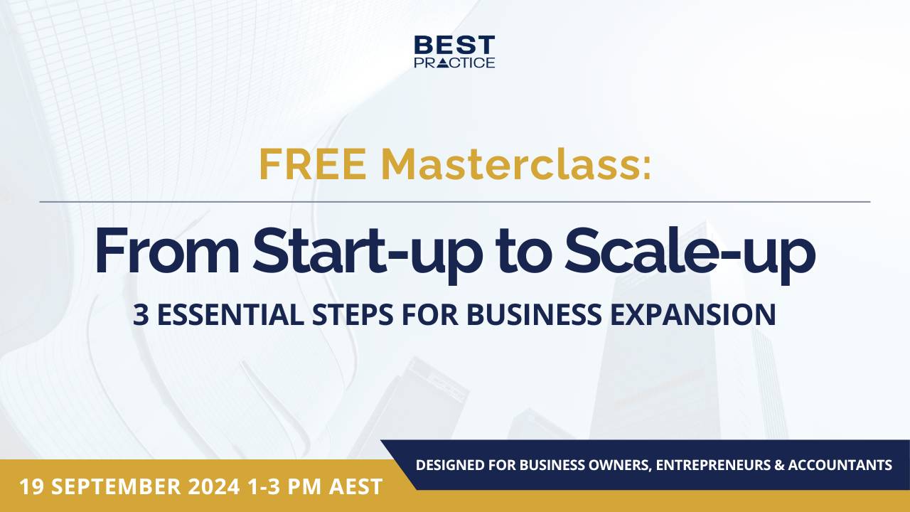 Free Masterclass: From Start-up to Scale-up
