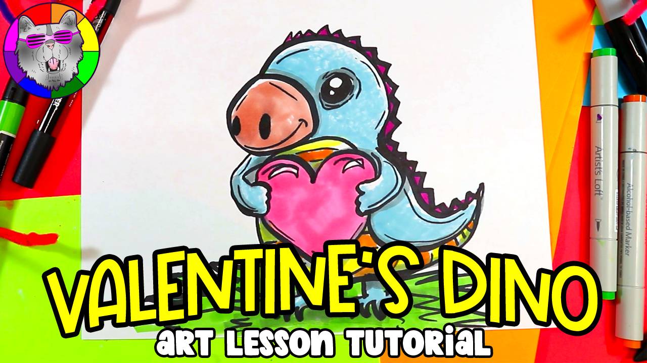 5 Valentine's Day Directed Drawing Tutorials for Kids