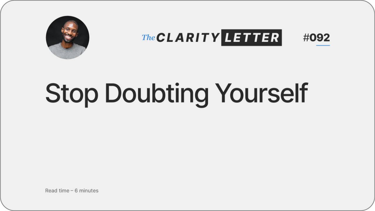 Stop Doubting Yourself