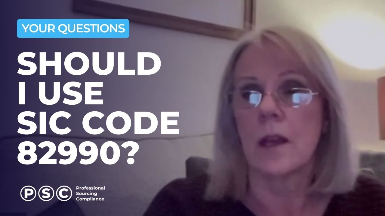 Can Property Sourcers Use SIC Code 82990? | Tina Walsh | PSC