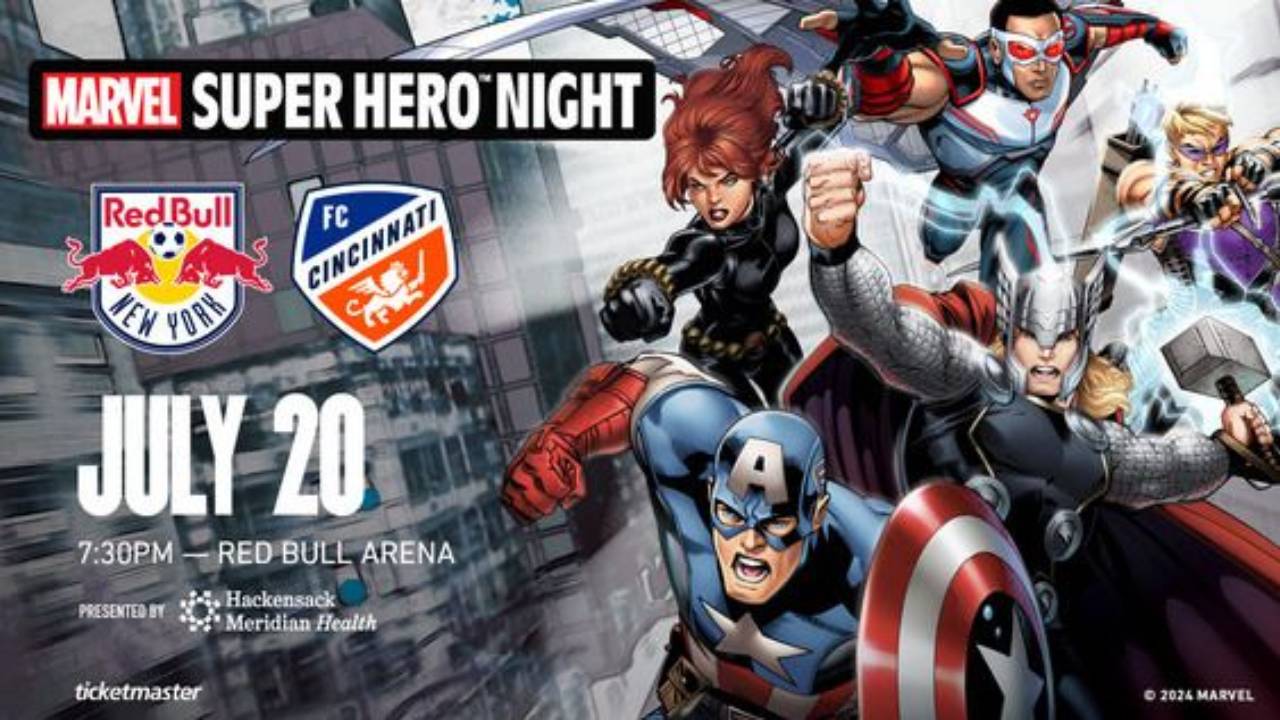 Red Bulls v. FC Cincinnati: Marvel Super Hero Night Sat. July 20, 2024
