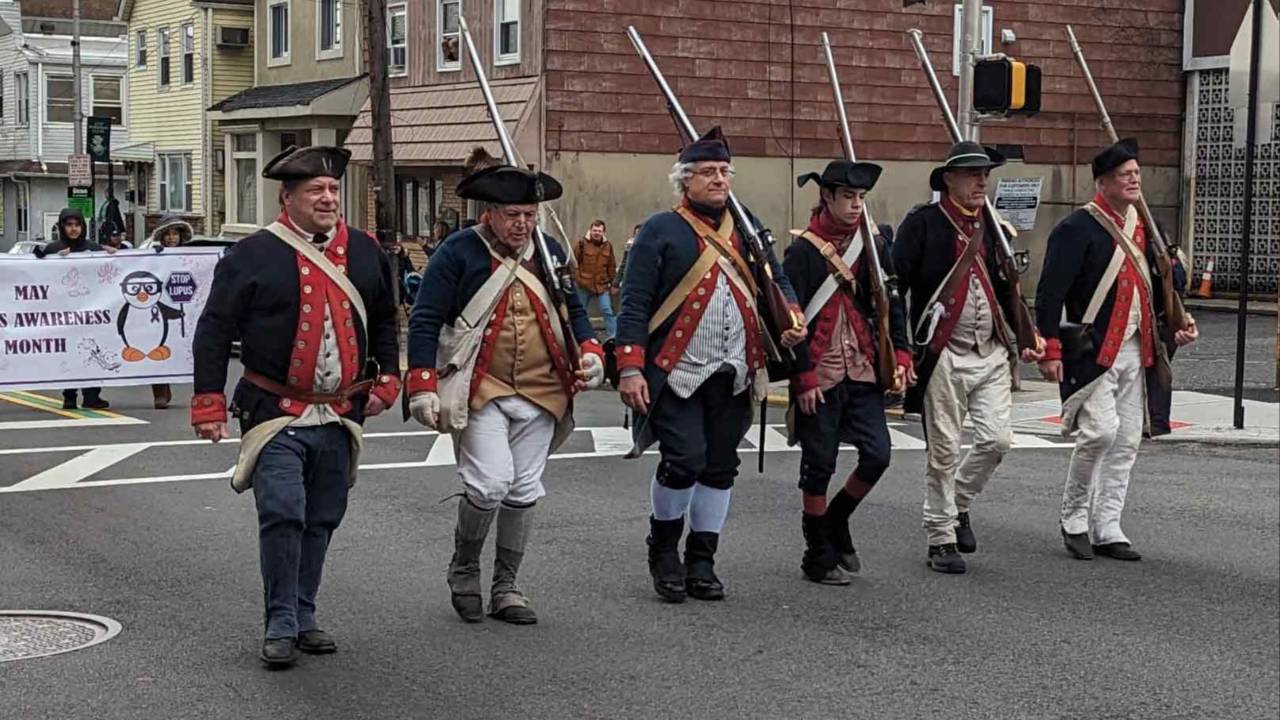Fighting Irishmen of the American Revolution At St. Patrick's Parade