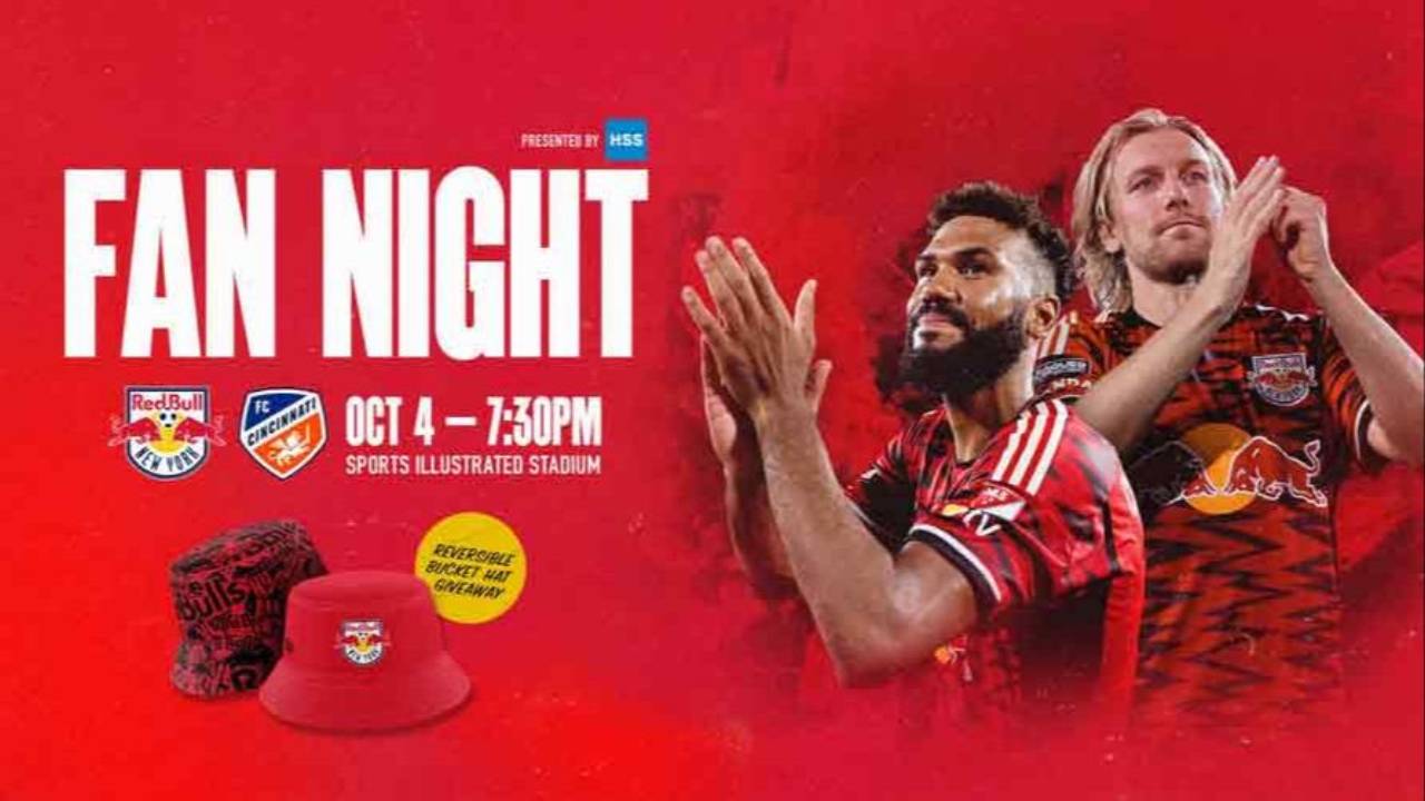 Red Bulls Host FC Cincinnati Sat. Oct. 4, ’25 @Fan Night Showdown