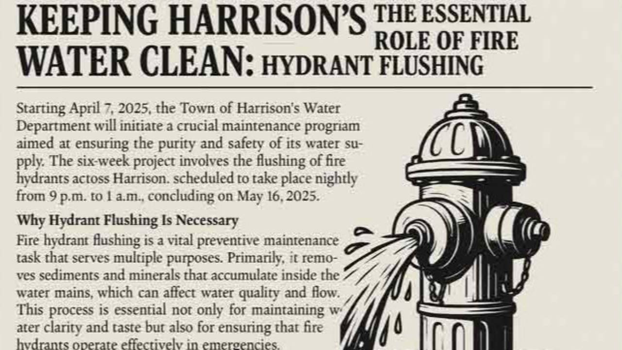 Keeping Harrison's Water Clean: The Role of Fire Hydrant Flushing