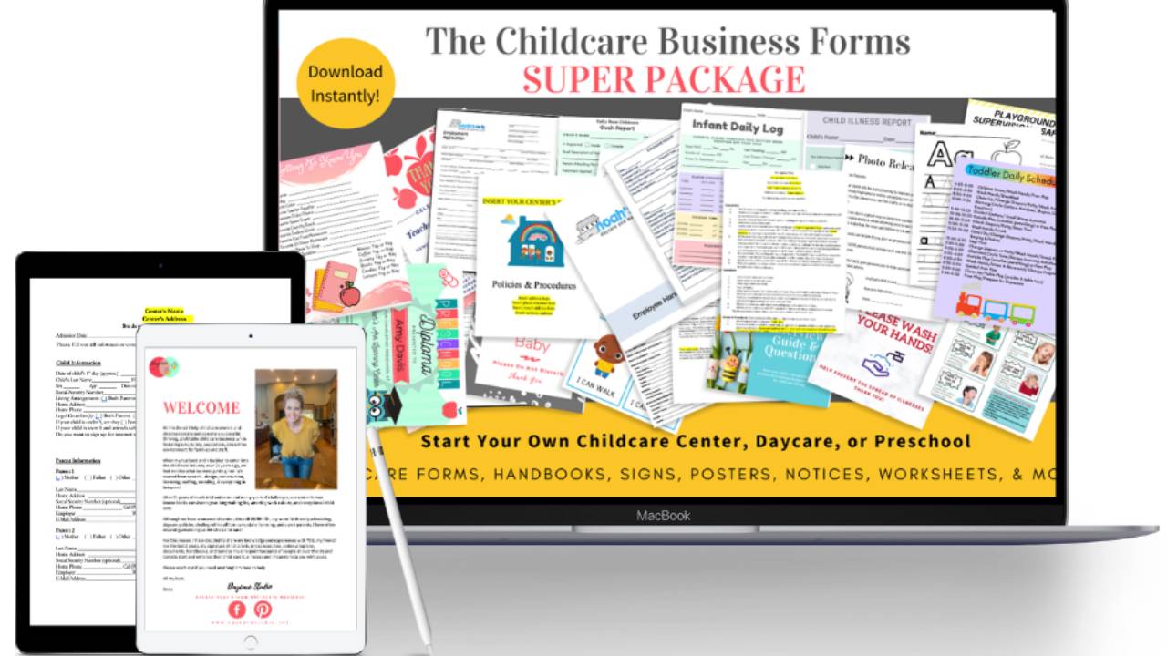 Childcare Business Forms SUPER Package