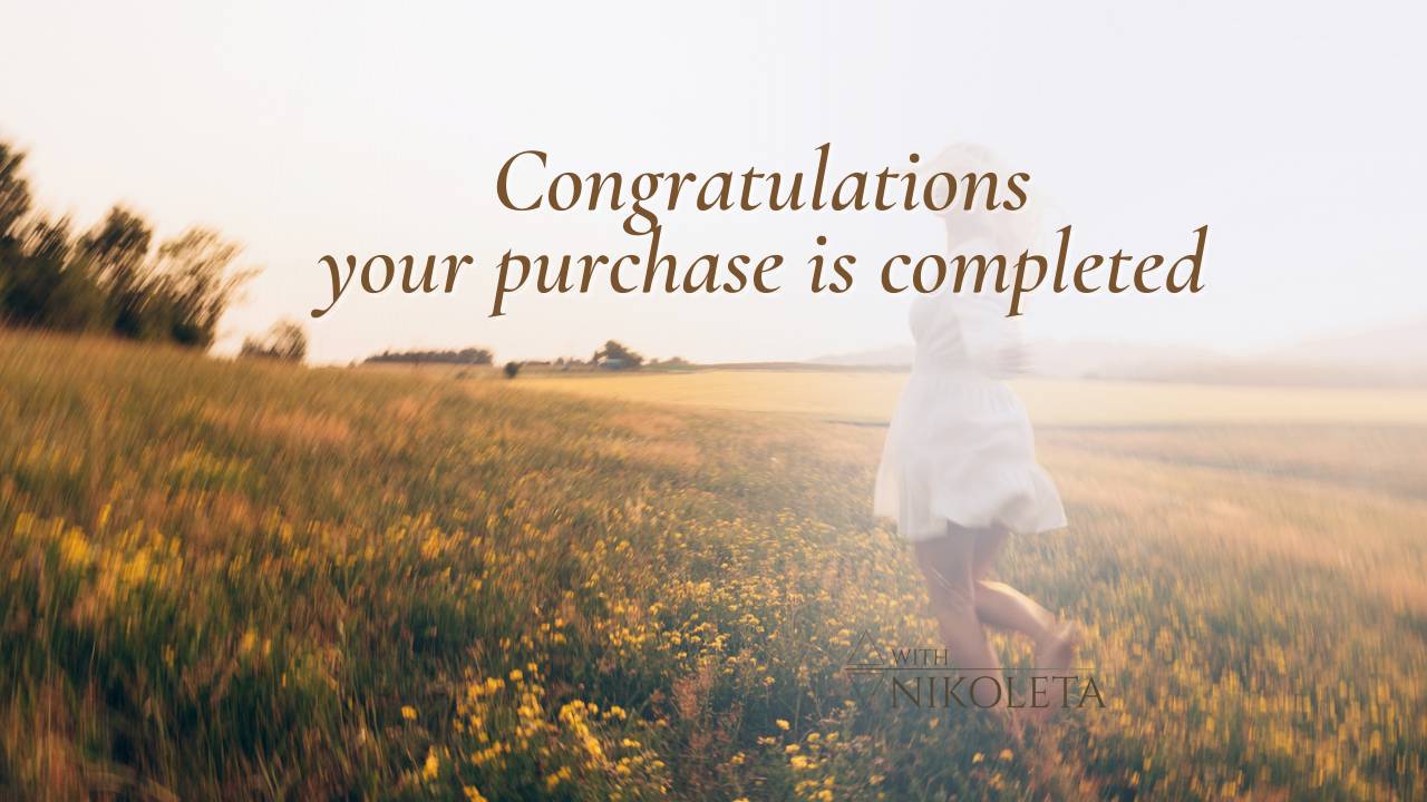 Congratulations, your purchase was successful!