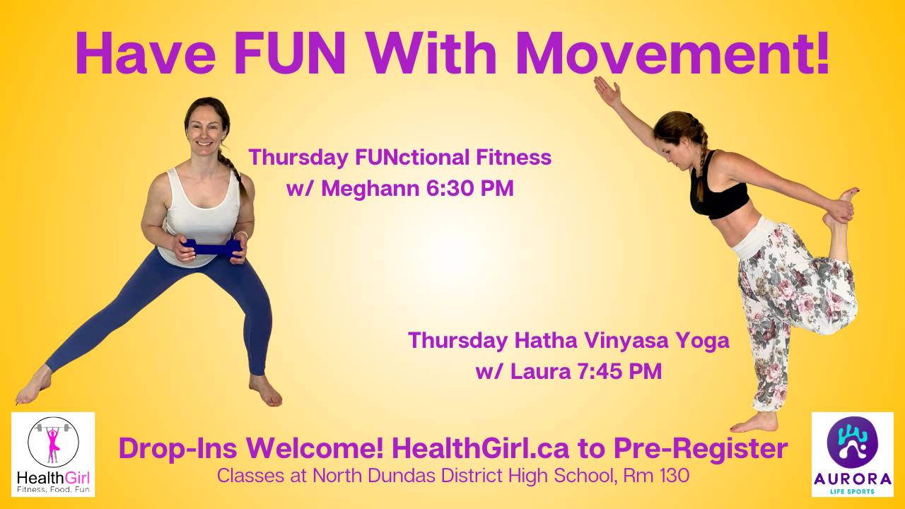 FUN Thursday Classes, March 21, 2024!