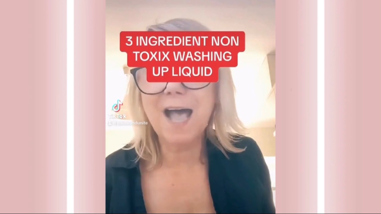 Make Your Own Not Toxic Washing Up Liquid with only 3 Ingredients - Video