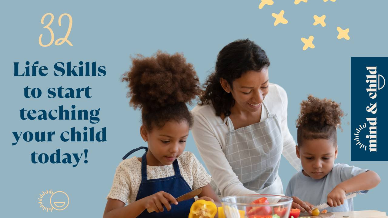 32 Important Life Skills to Teach 6 to 14 year old