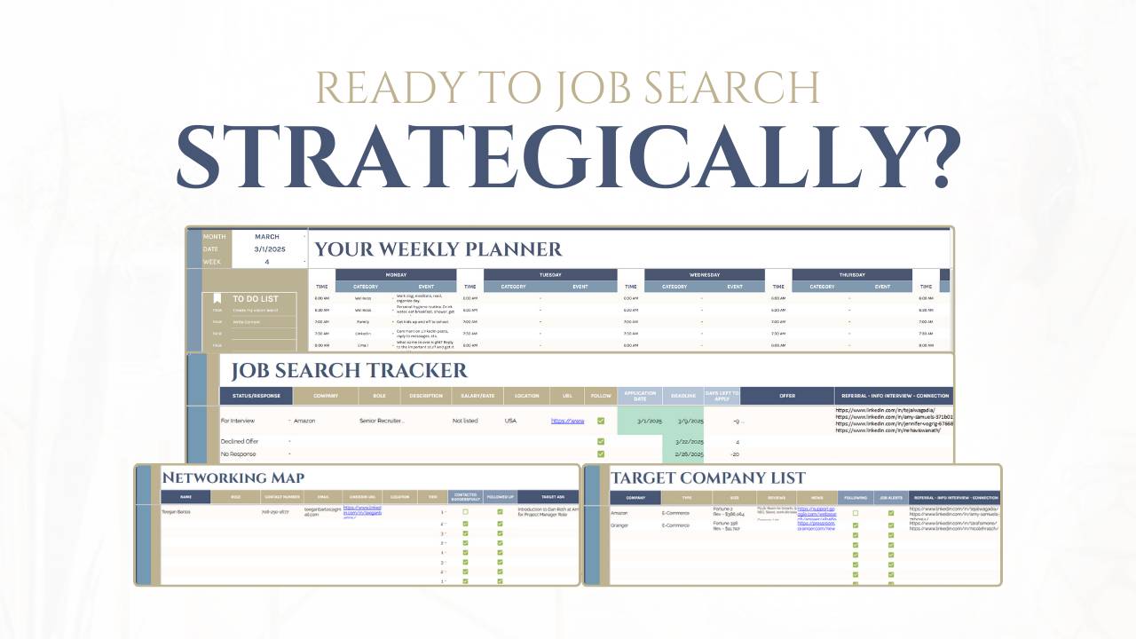 The Strategic Job Search Planner Thank You | Jolt Your Career