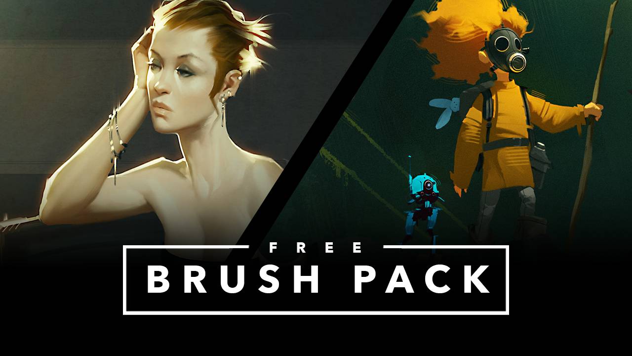 Free Professional Concept Art Brush Pack