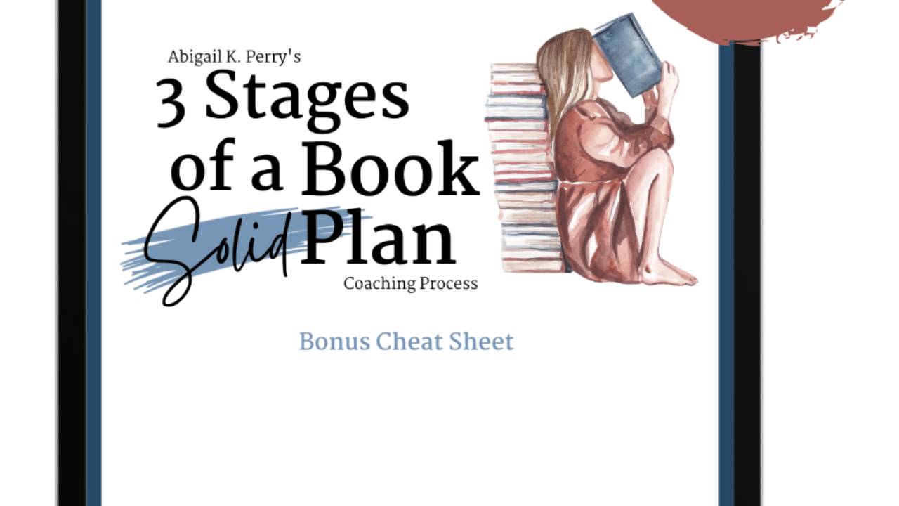 3 Stages of a Solid Book Plan Cheat Sheet