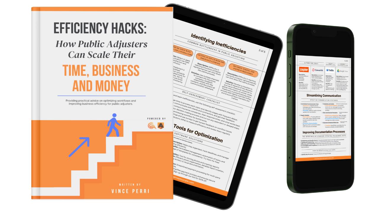 Efficiency Hacks: Scale Your Public Adjusting Business