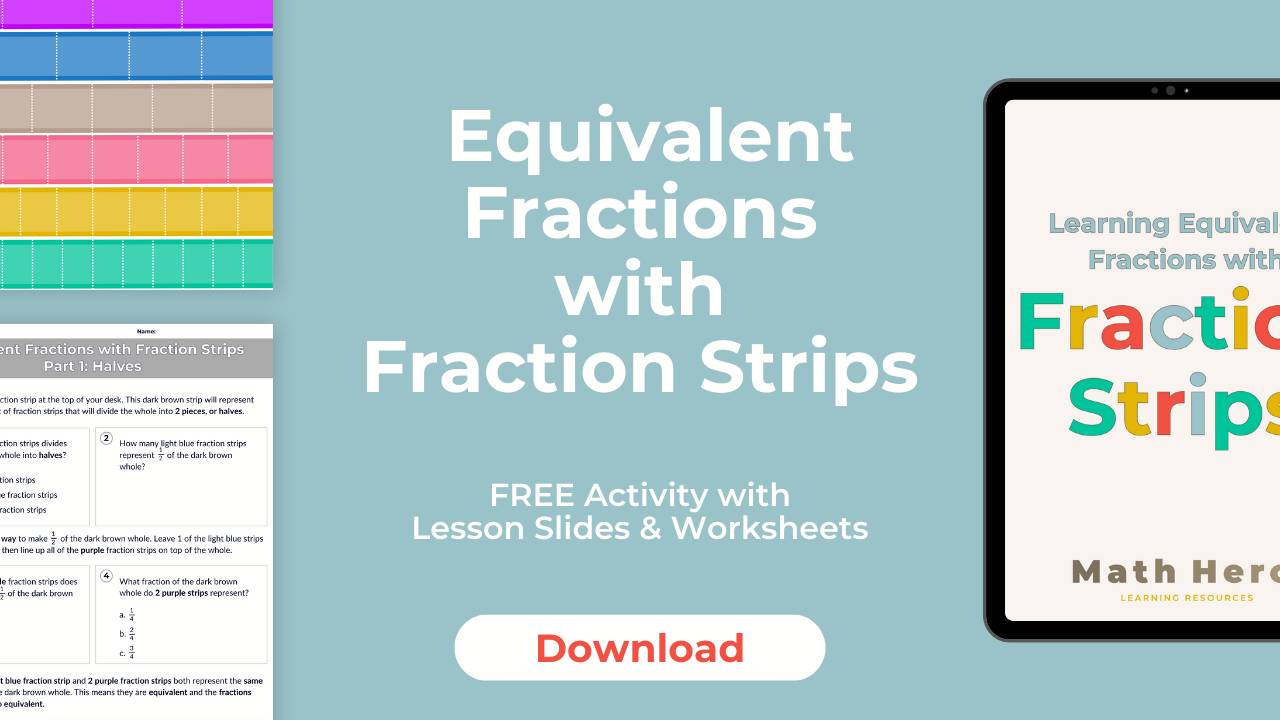 Equivalent Fractions Worksheet and Activity