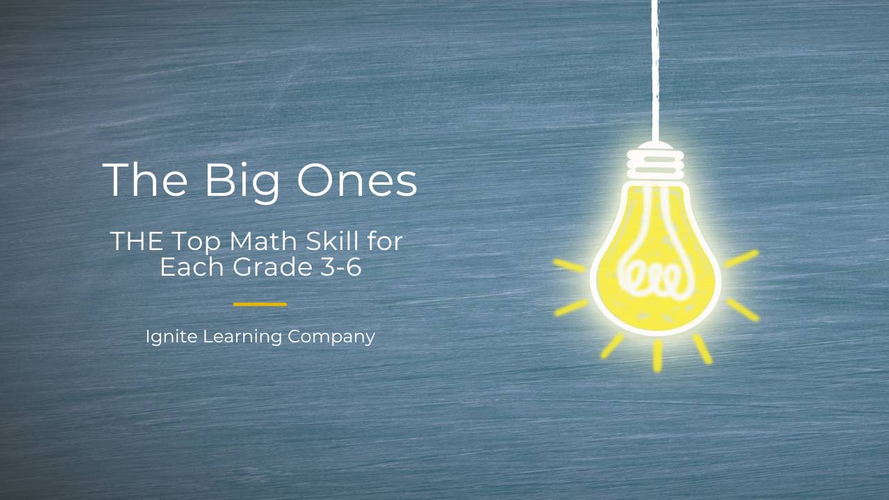 The Big Ones: THE Top Math Skill for Each Grade 3-6