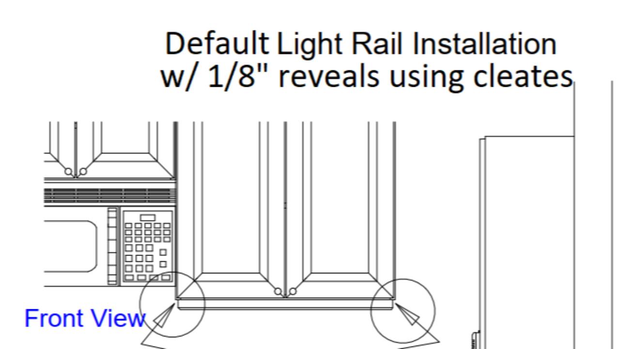 Installing Light Rail Moldings