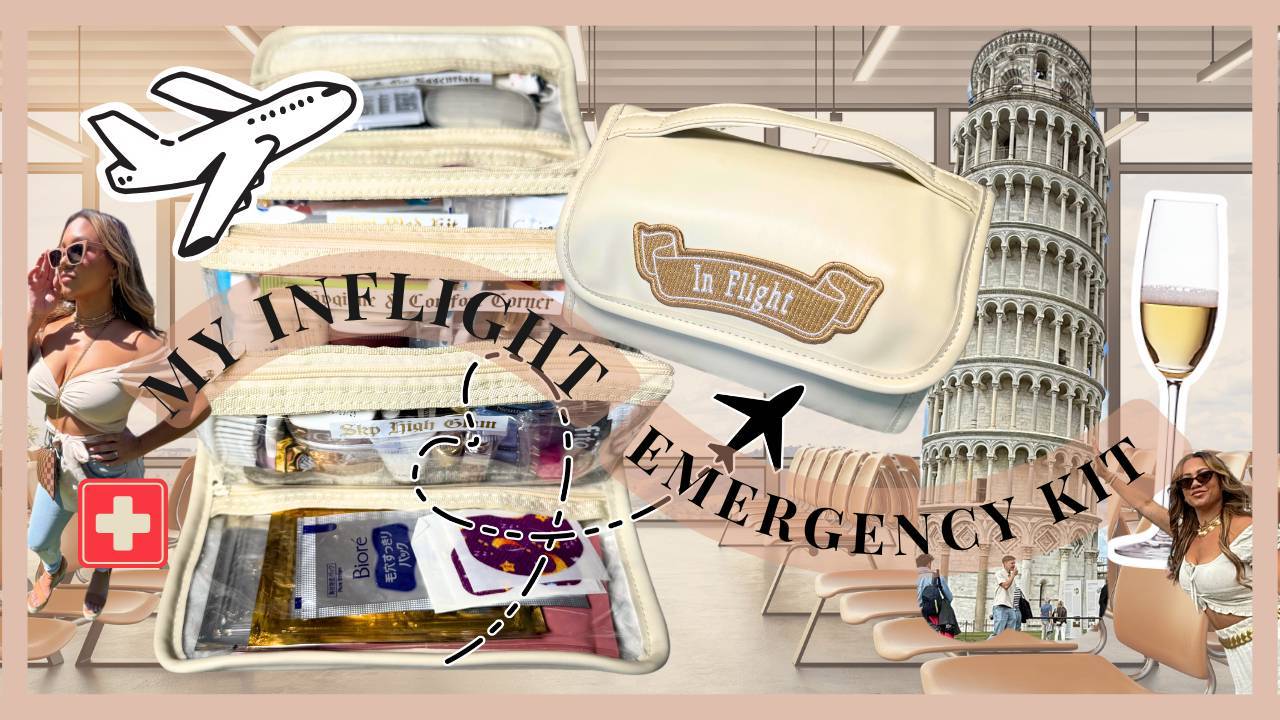 Inflight Travel Essentials Bag – What’s in My Airplane Kit