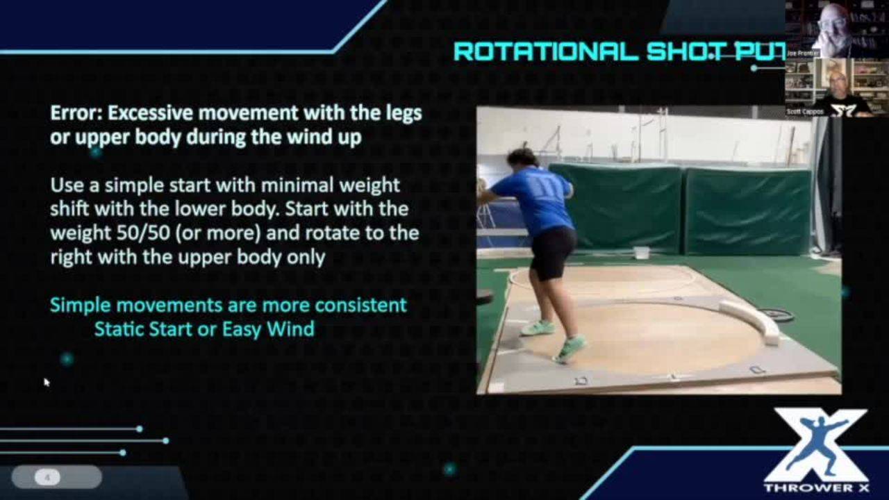 Rotational Shot Put Starting Position