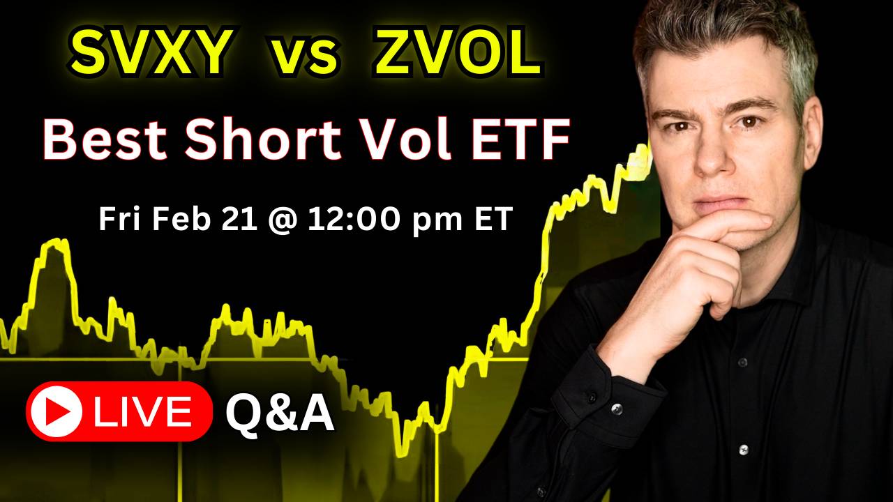 Ep.99 - SVXY vs ZVOL - The Best Volatility ETF?