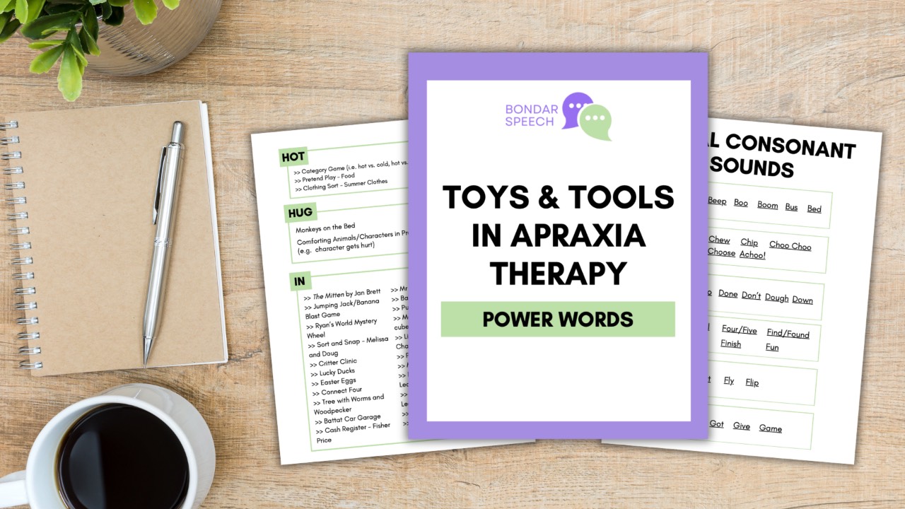 Make Apraxia Therapy Planning Easier | Bondar Speech