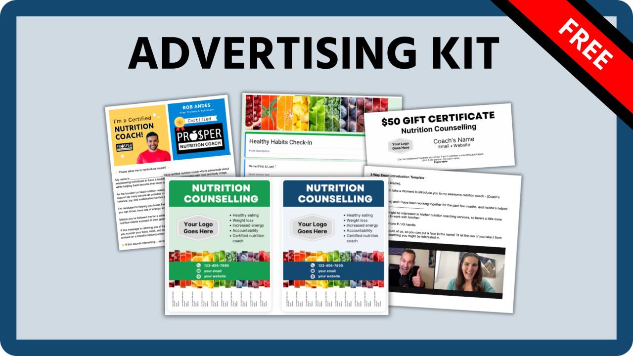 Quick Start Nutrition Advertising Kit