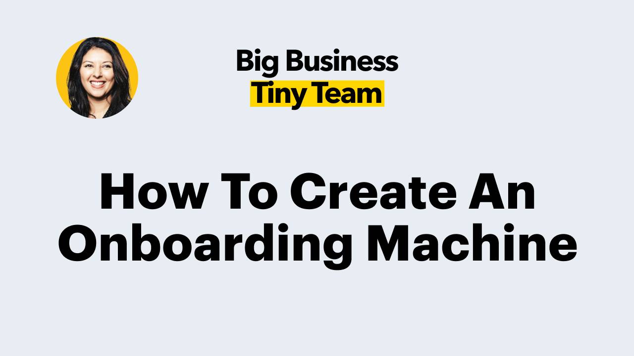 How To Create An Onboarding Machine