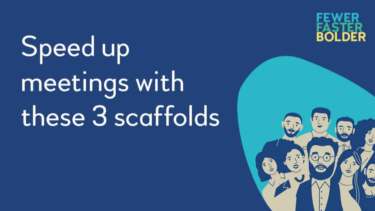 Fast, agile meetings with scaffolding - inspiration for productivity