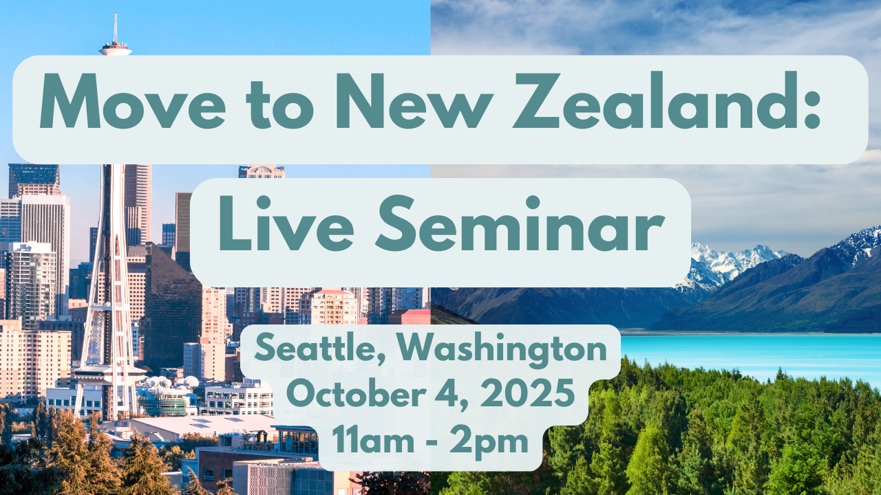 Seattle Seminar: How to Move & Live in New Zealand – October 2025
