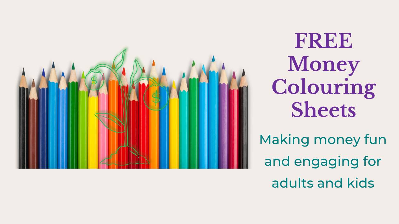 FREE Money Coloring Sheets for Adults and Kids