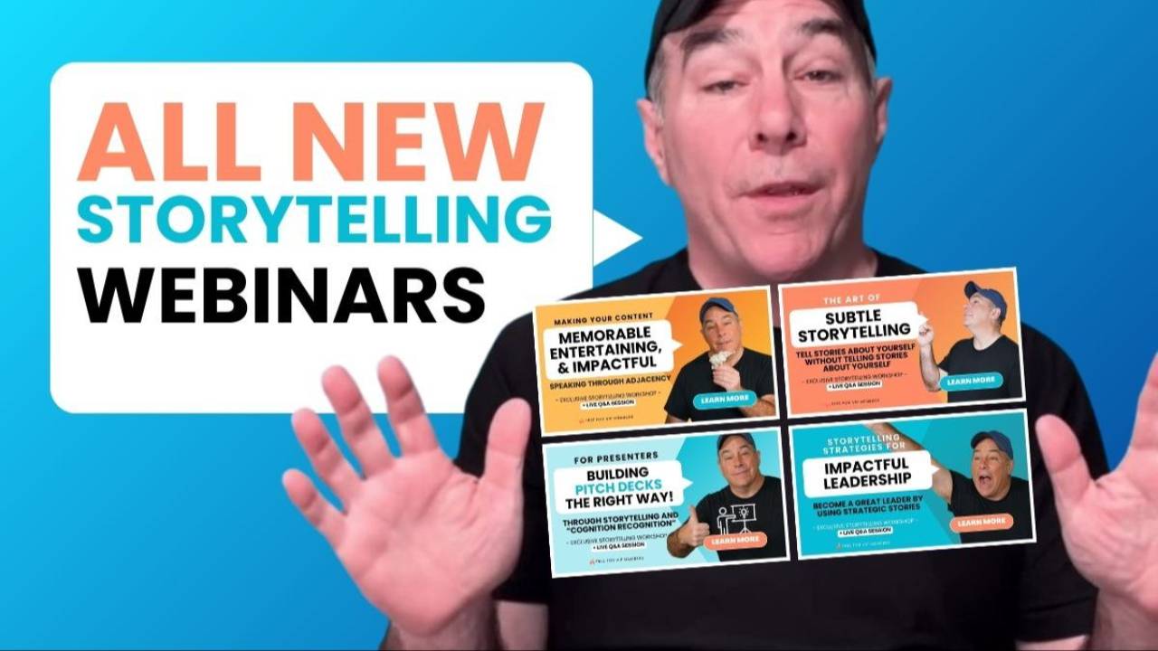 Four Brand-New Empowering Storytelling Webinars
