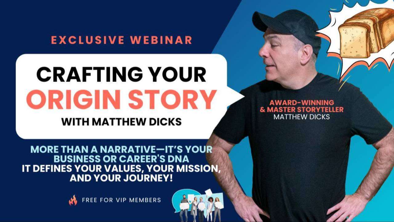 The Origin Story Webinar with Matthew Dicks