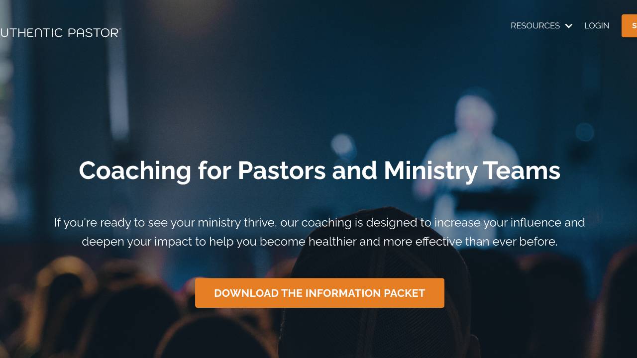 The Authentic Pastor | Custom Coaching for Pastors & Ministry Leaders