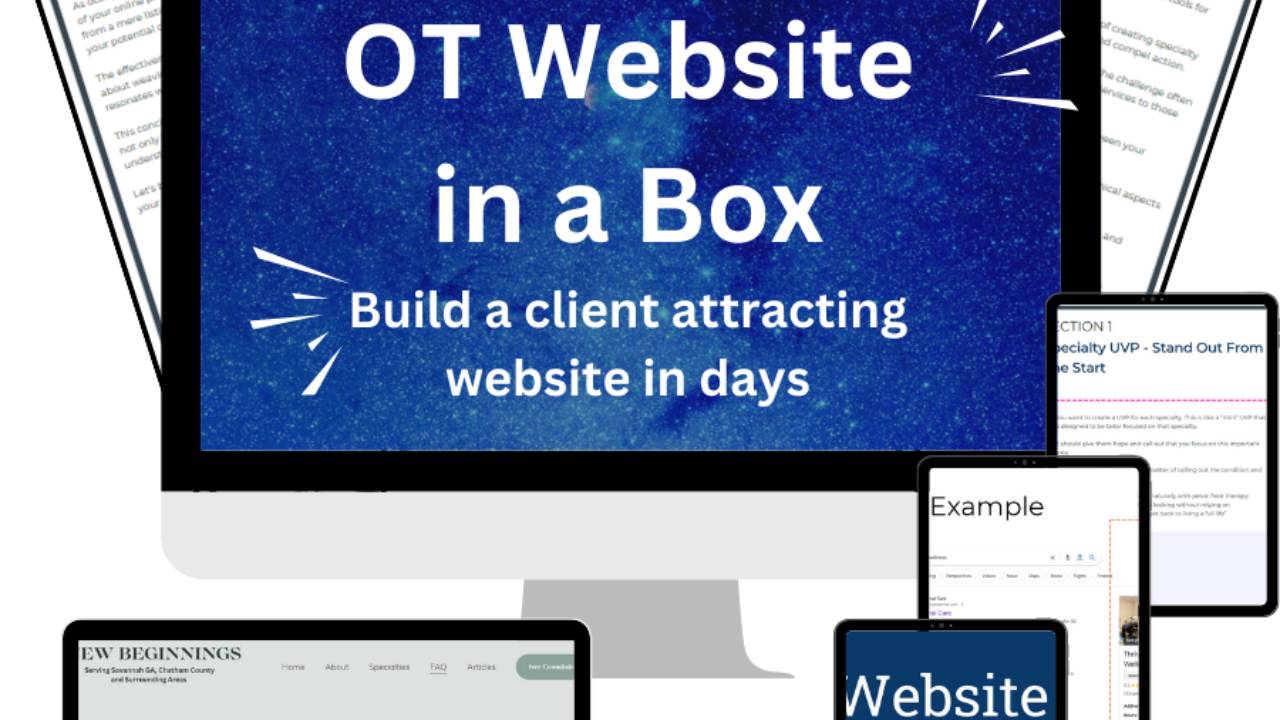 How To Build An OT Practice Website Without Overwhelm